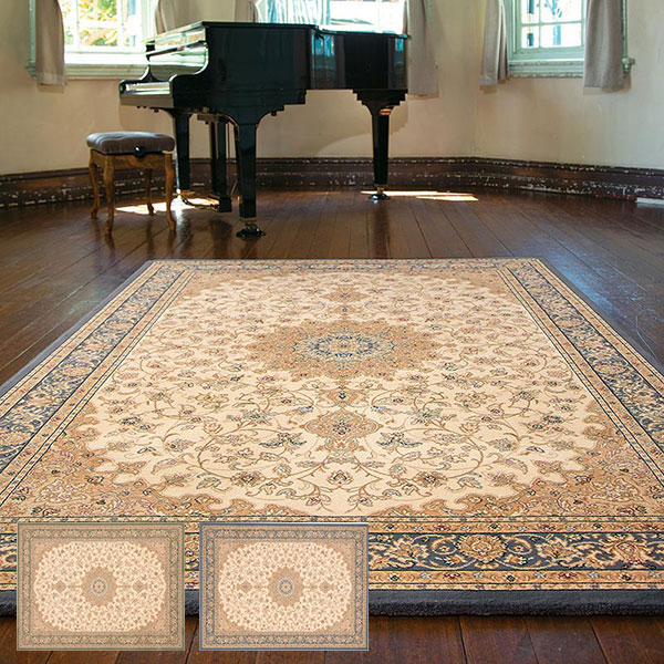 【送料無料】ラグ マット GLOBE IMPORT CARPET COLLECTION ルル 57280/6454 ブルー 約 200x250 ...